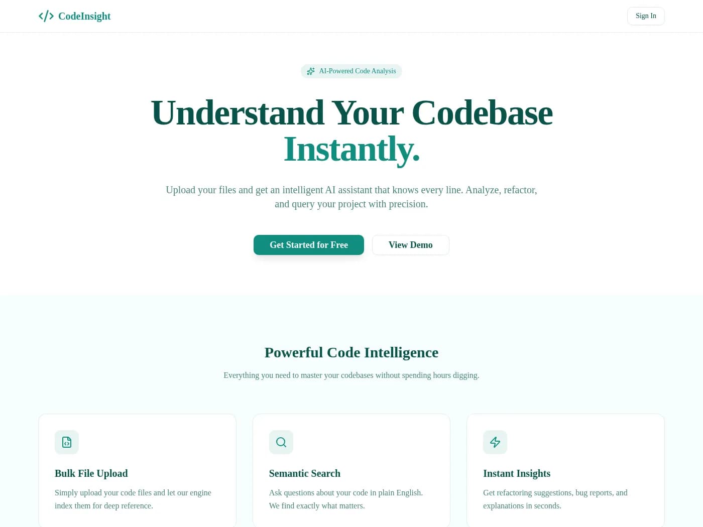 Code Insight Assistant