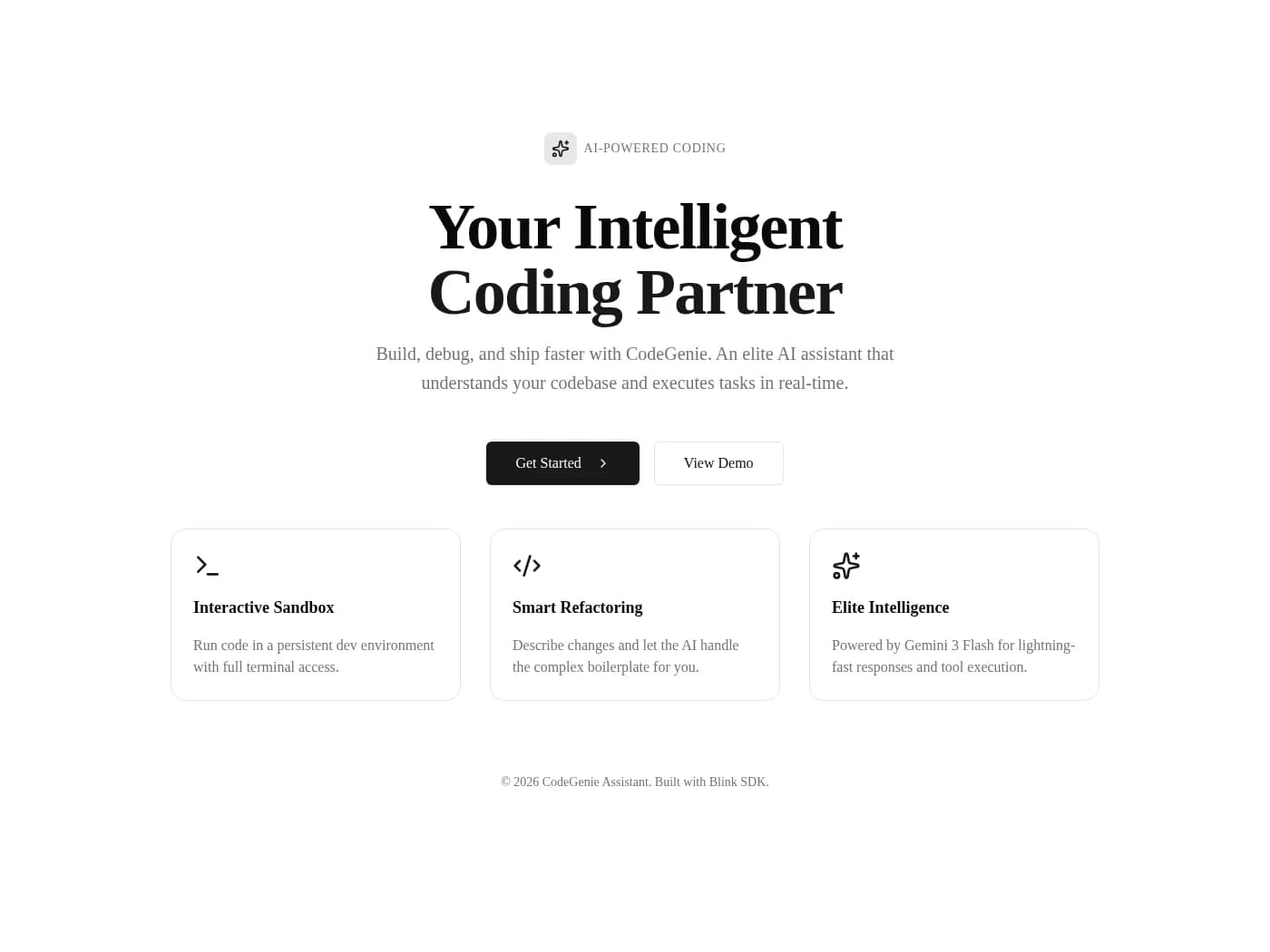 CodeGenie Assistant