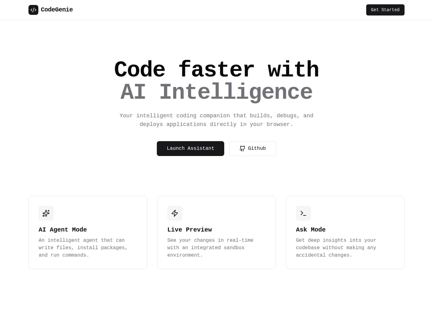 CodeGenie Assistant