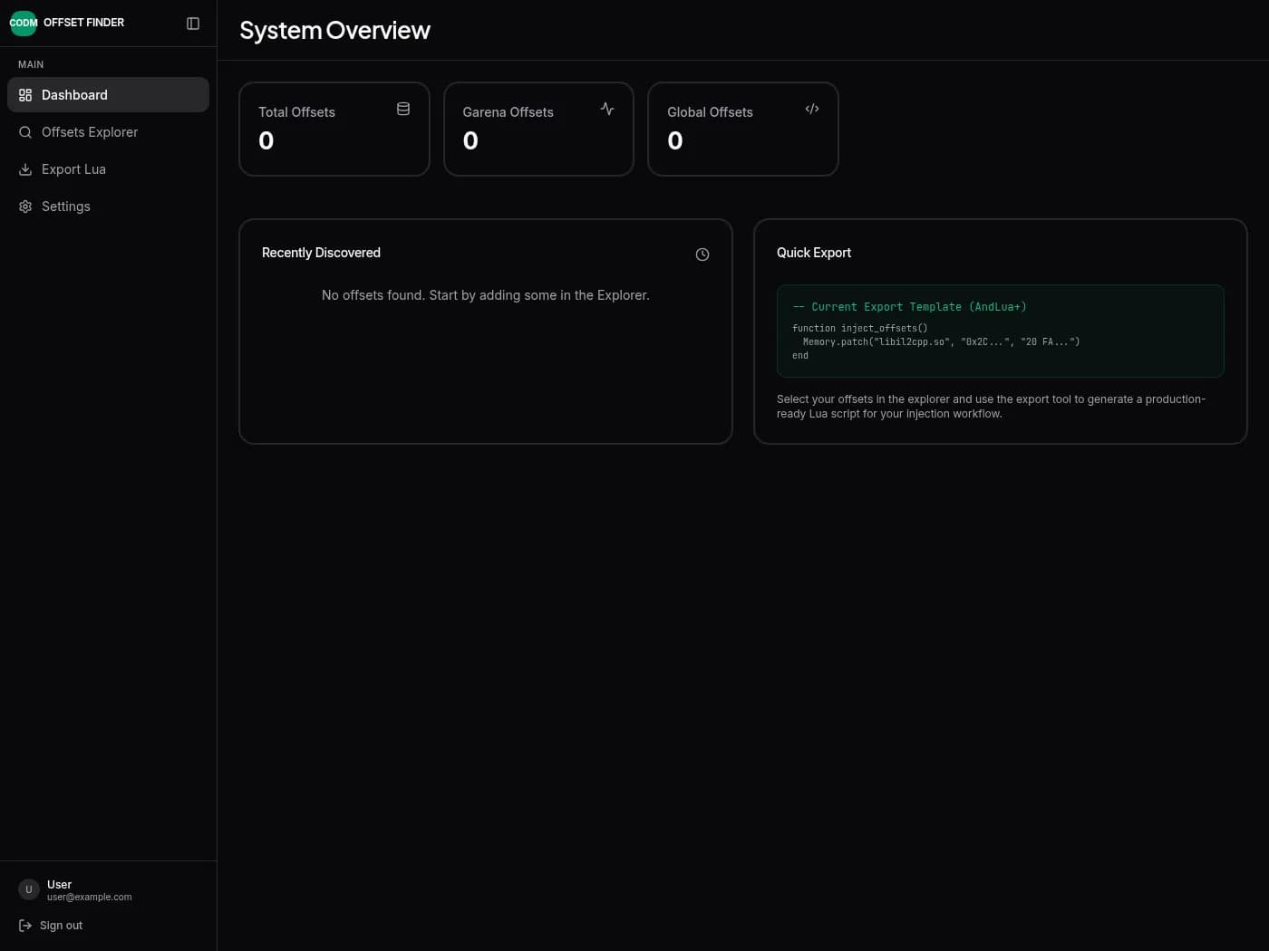 CODM Garena Offset Finder