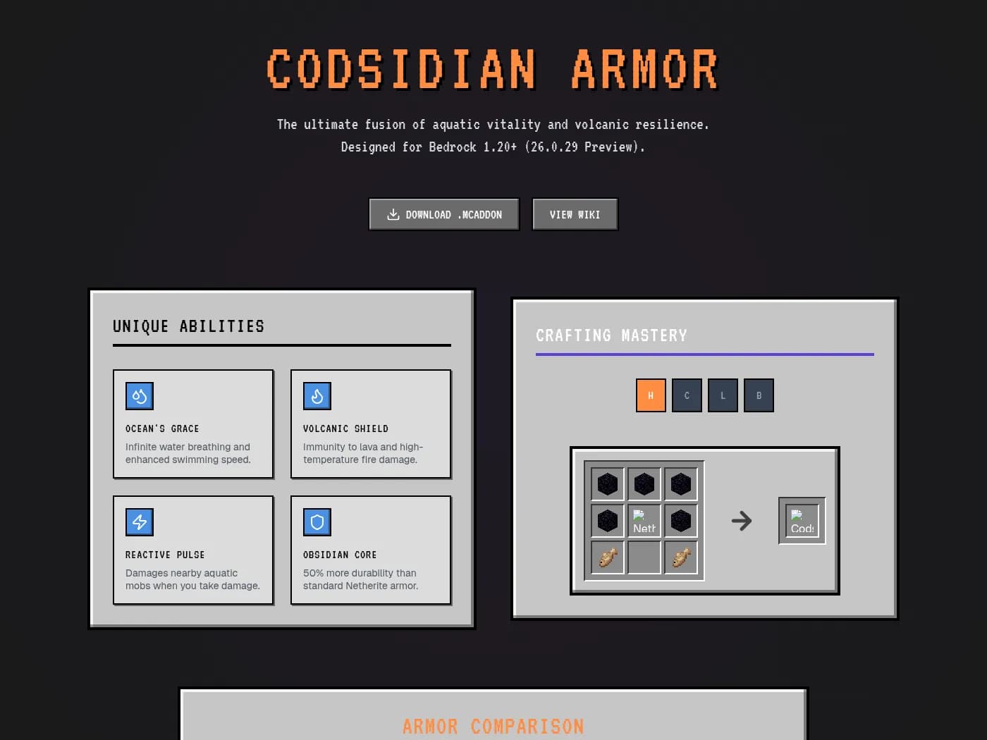 Codsidian Armor Mod