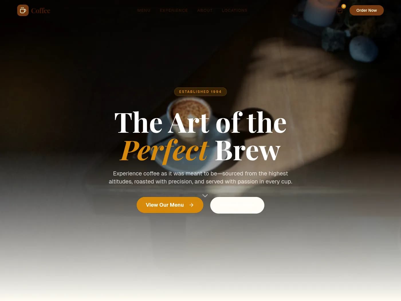 Coffec Landing Page