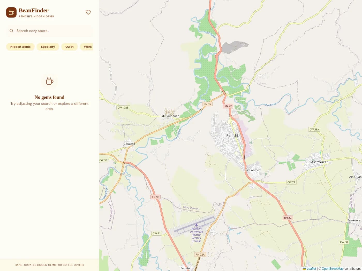 Hidden Coffee Finder