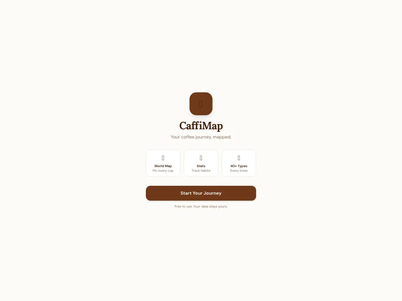 CaffiMap: Coffee Journey Tracker