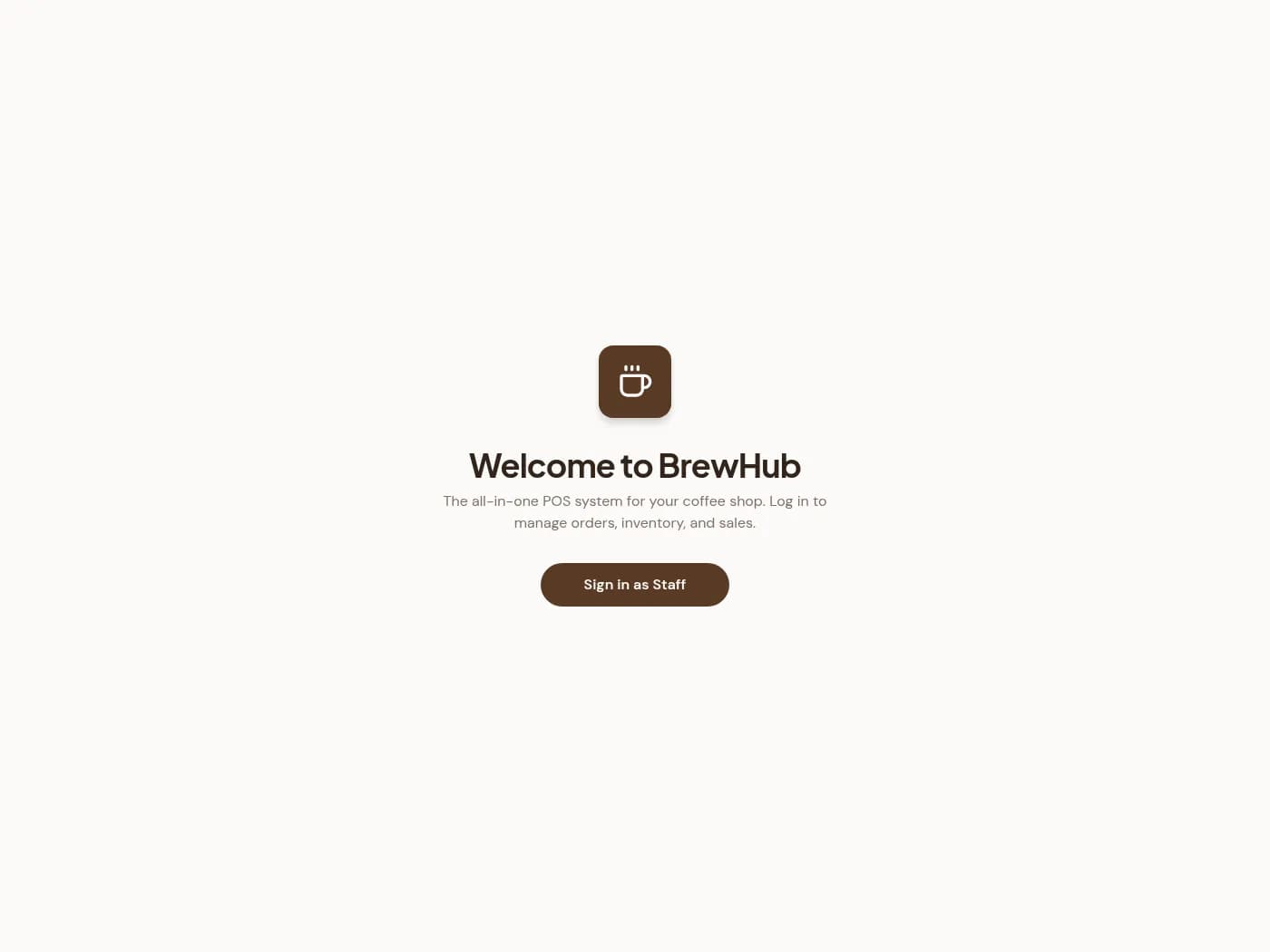 BrewHub POS System