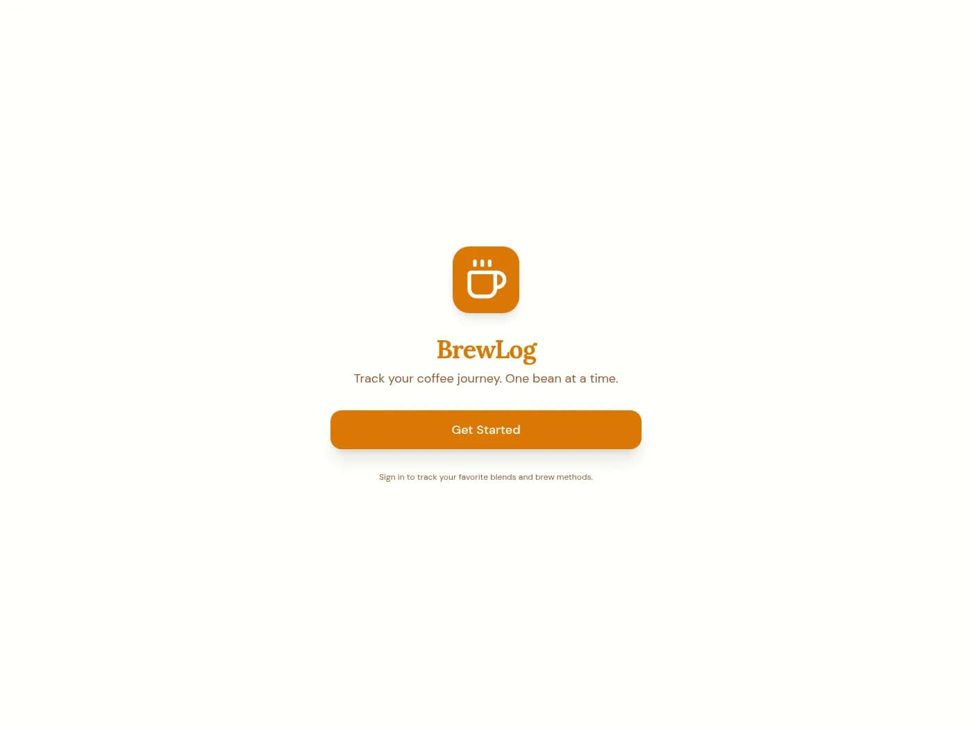 BrewLog Coffee Tracker
