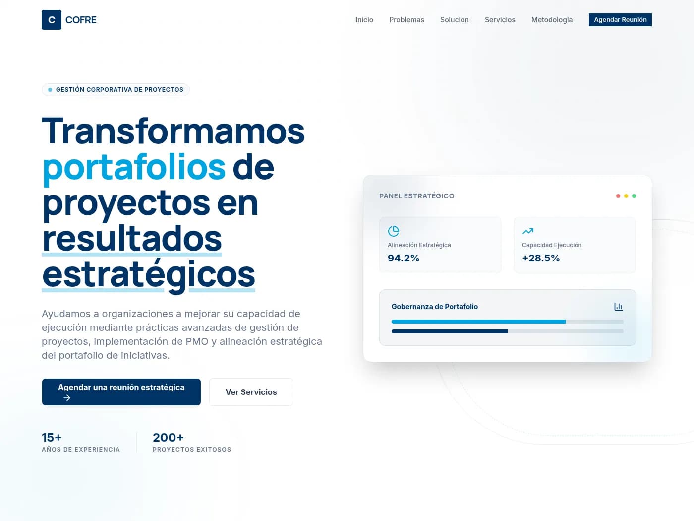COFRE Corporate Landing
