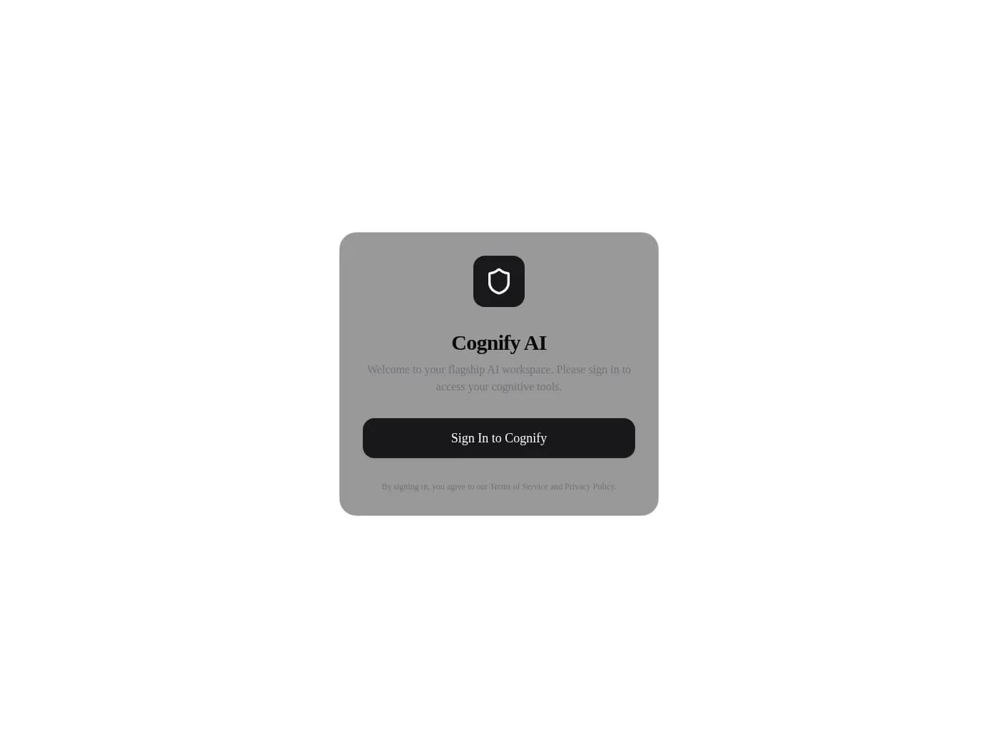 Cognify AI Workspace
