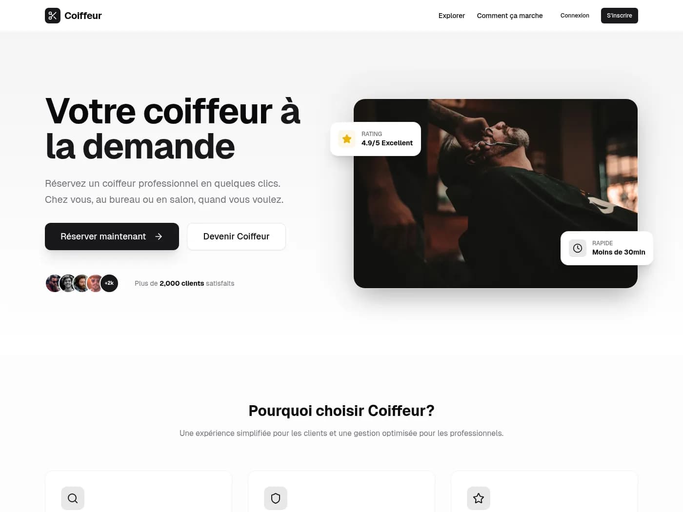 Uber Coiffeur Clone (My Cut