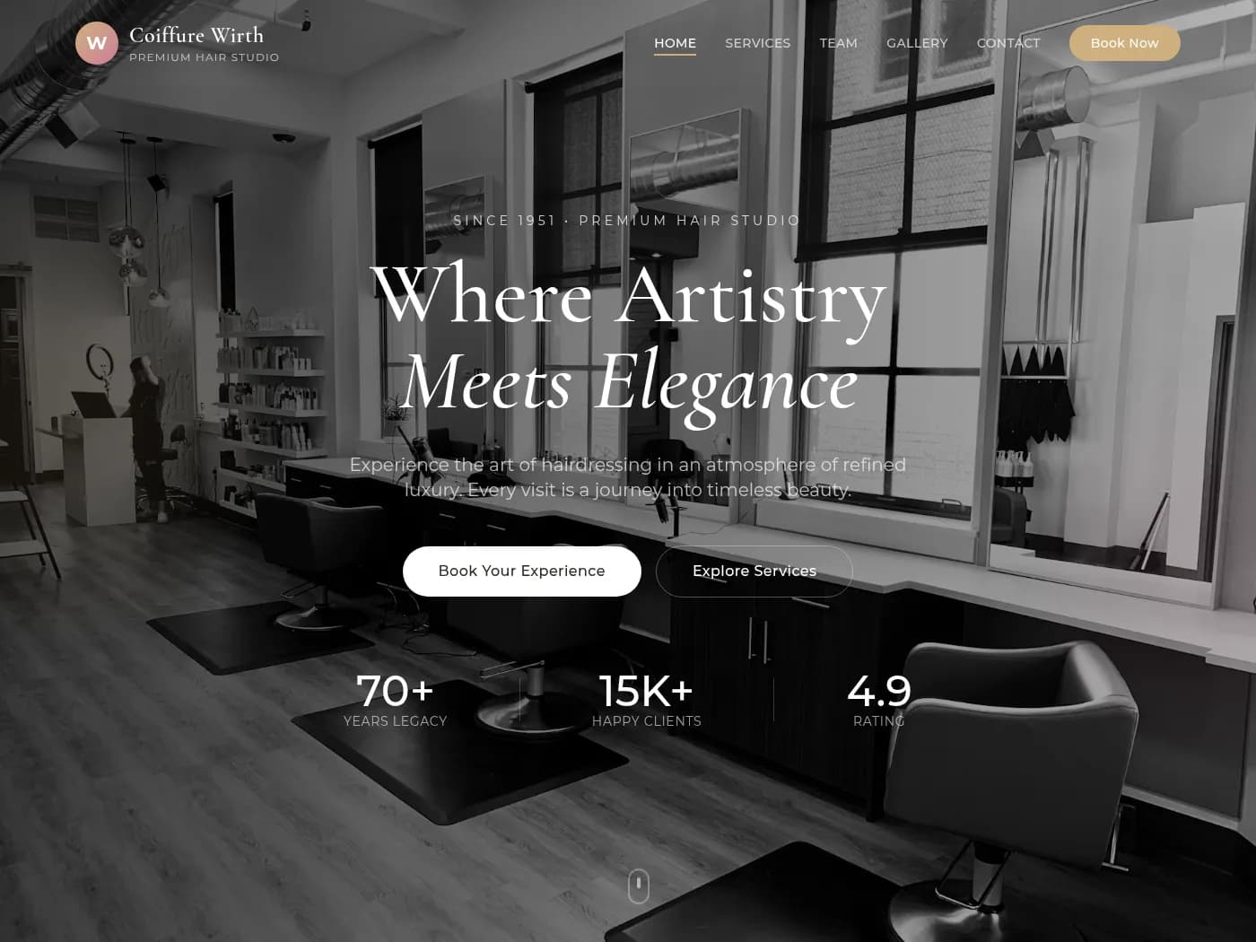 Coiffure Wirth Web Redesign