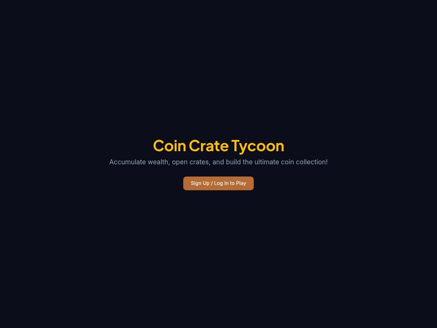 Coin Crate Tycoon