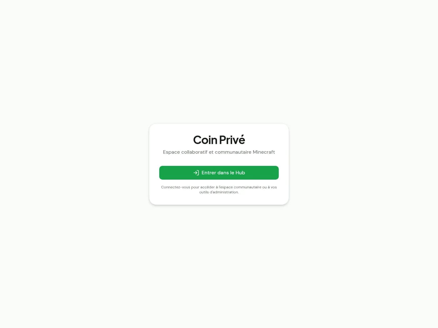 Coin Privé Hub