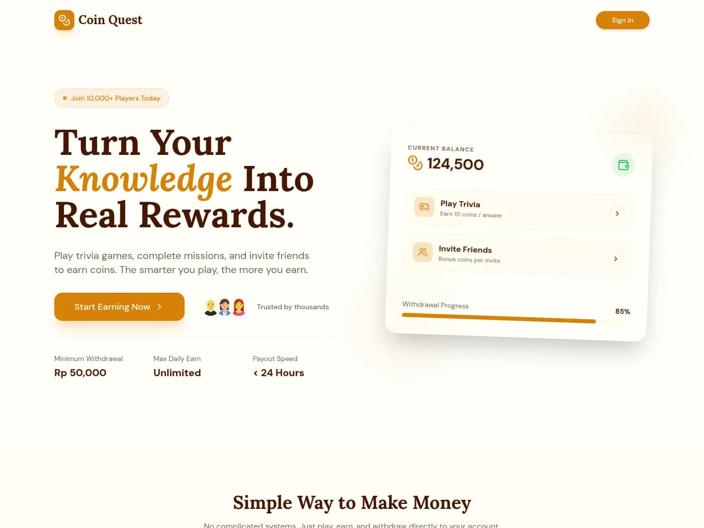 Coin Quest Game