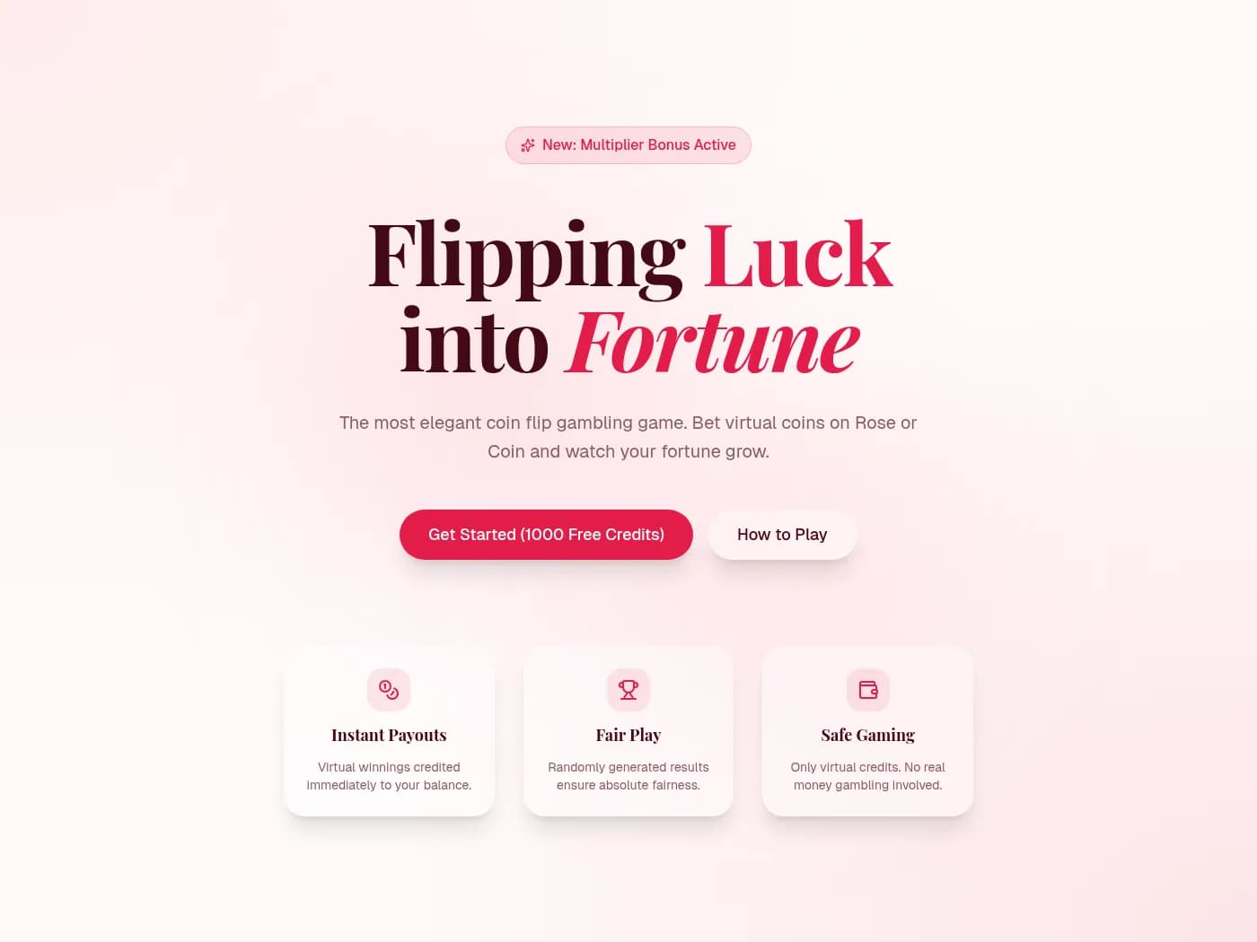 Coin Rose Gamble