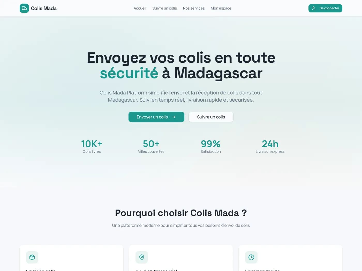 Colis Mada Platform