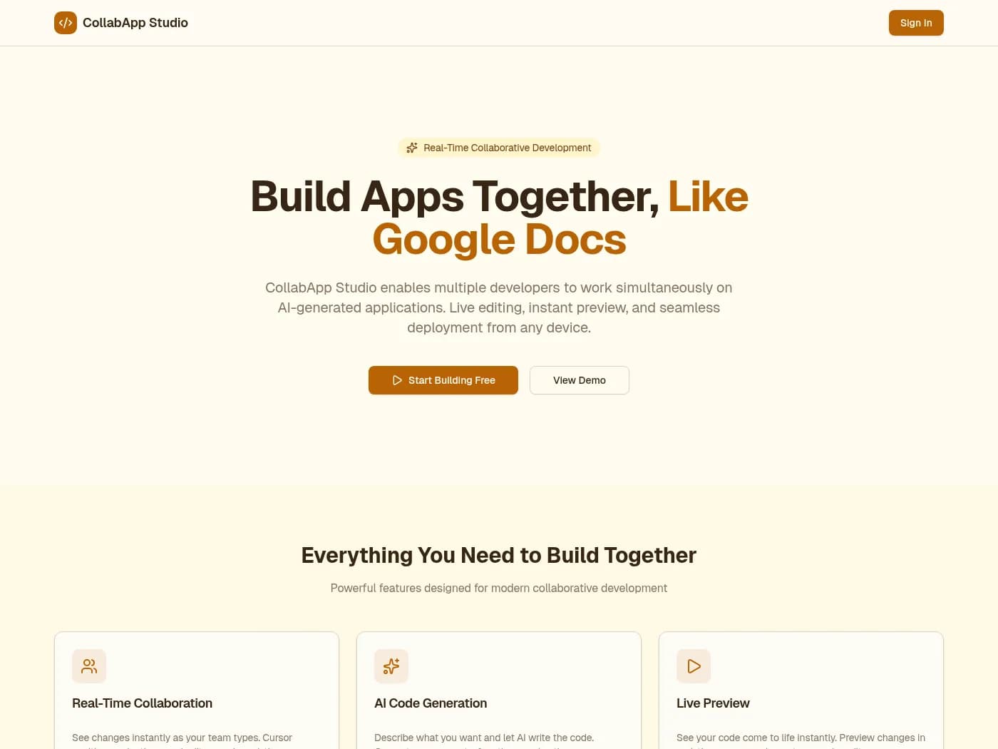 CollabApp Studio