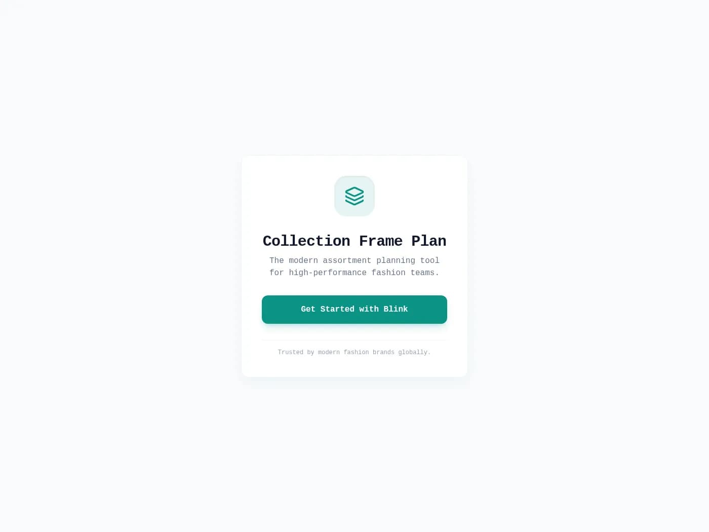 Collection Frame Plan