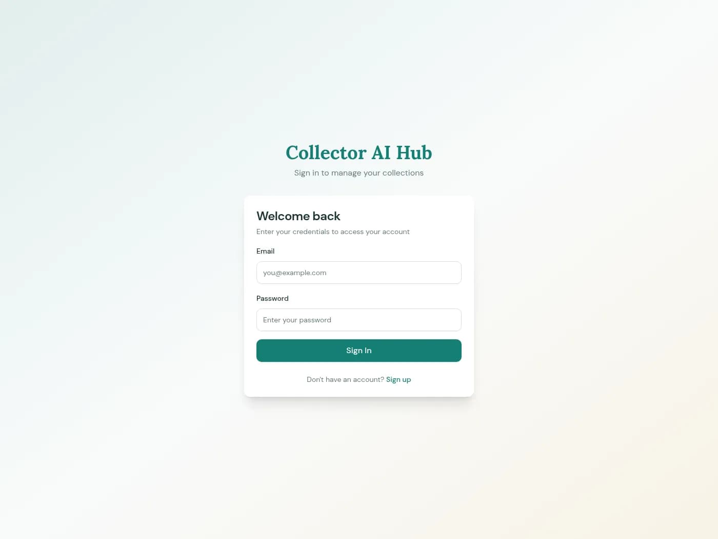 Collector AI Hub