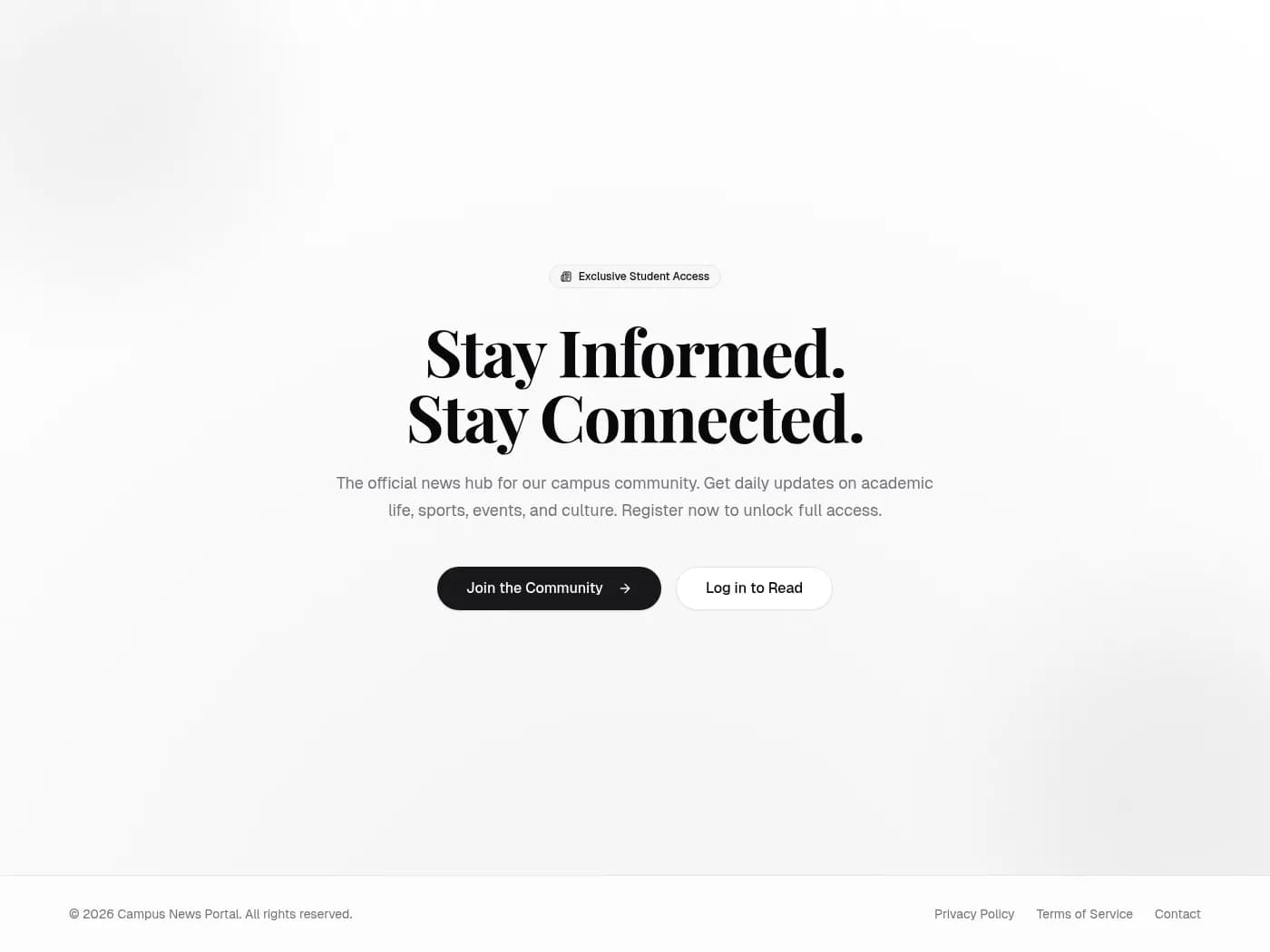 Campus News Portal