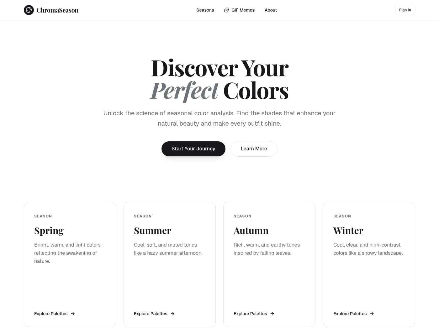 Color Season Palette