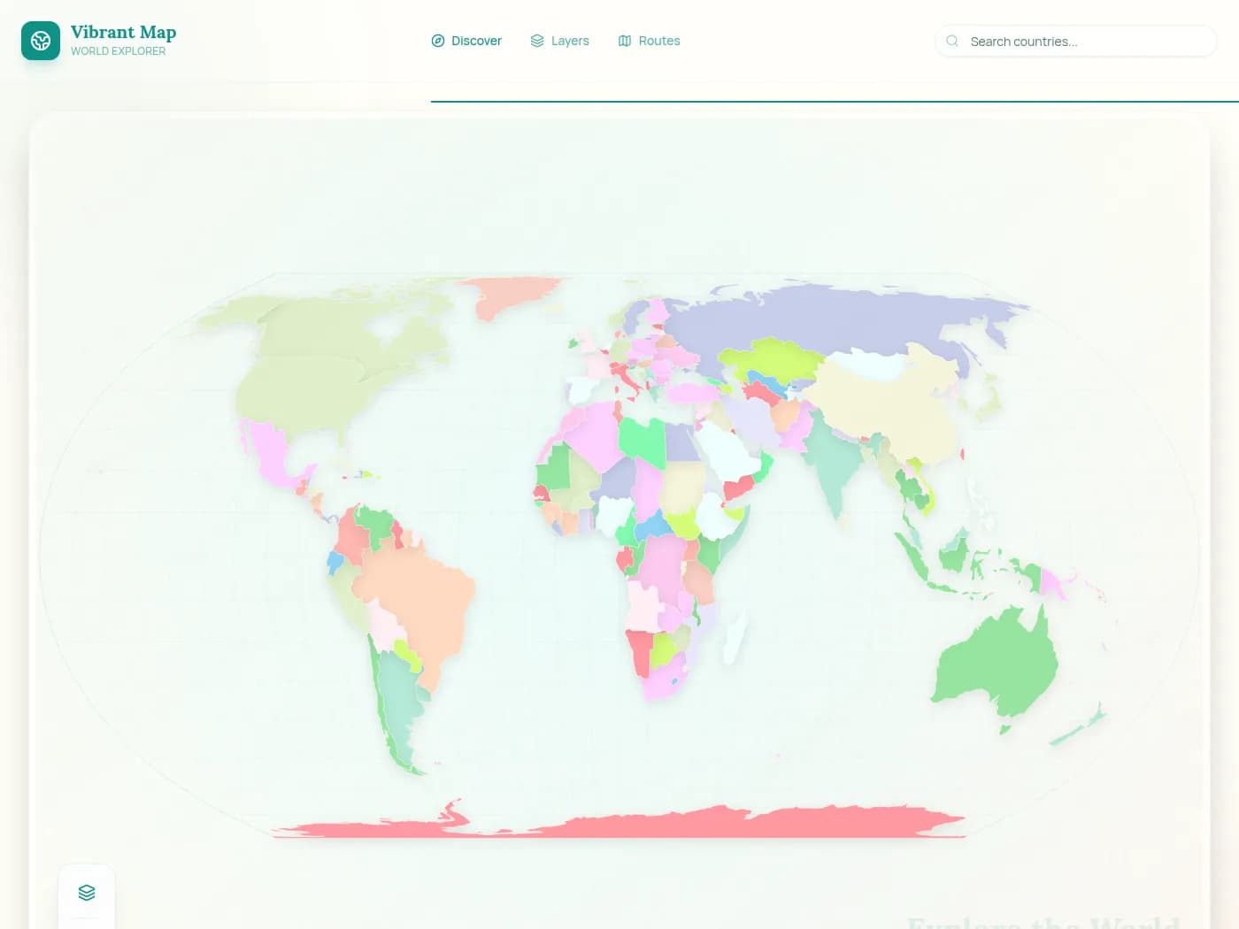 Colorful Country Map Viewer