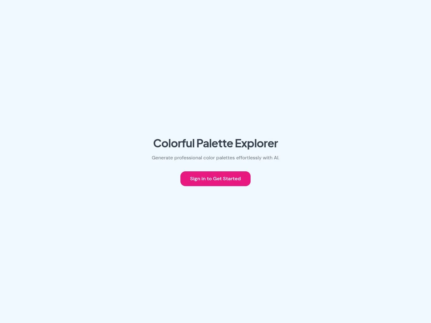 Colorful Palette Explorer