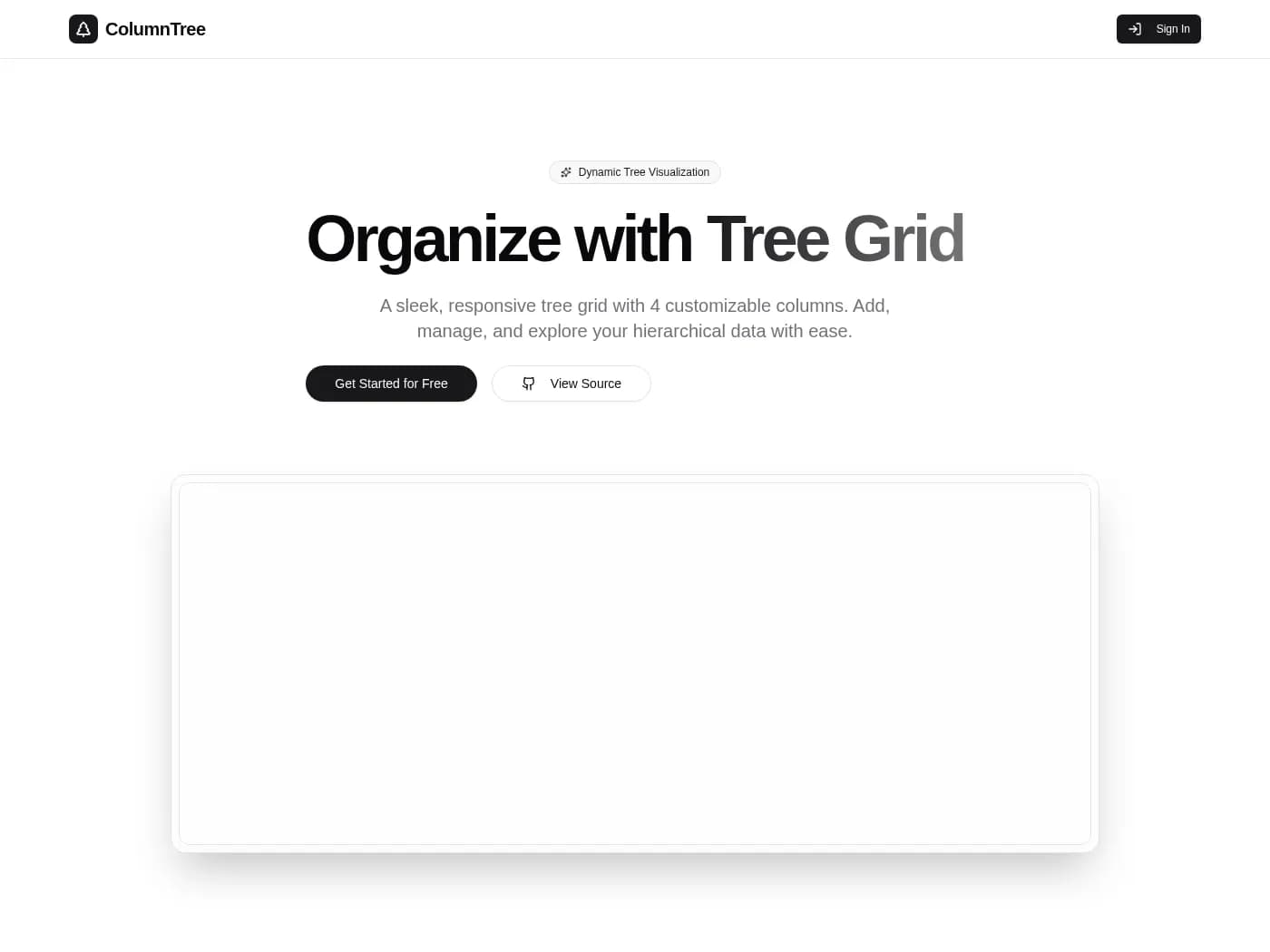Column Tree Visualizer