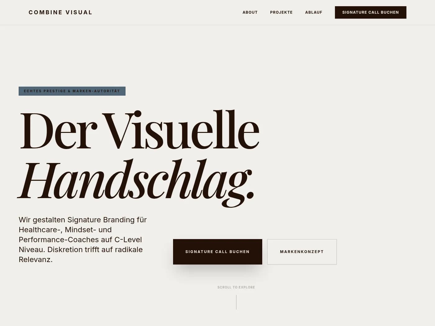 Combine Visual Branding Site
