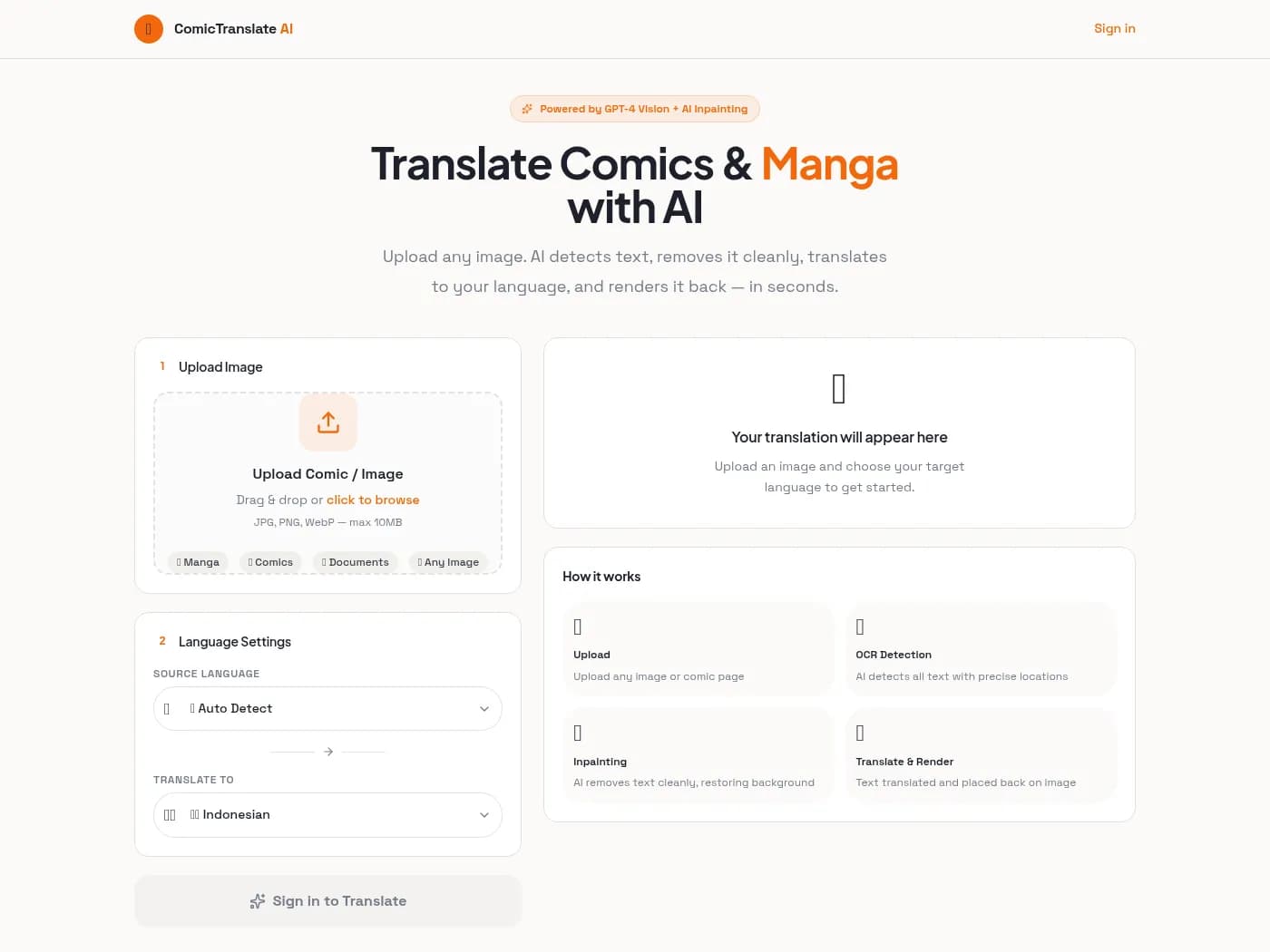ComicTranslate AI