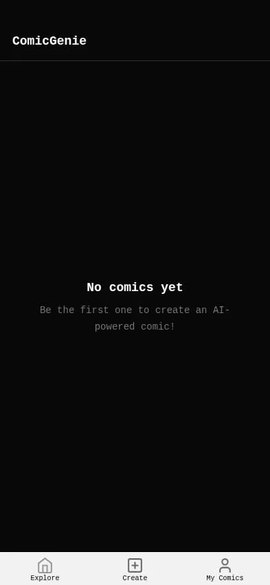 ComicGenie Web App