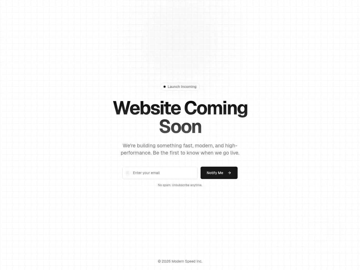 Coming Soon Splash