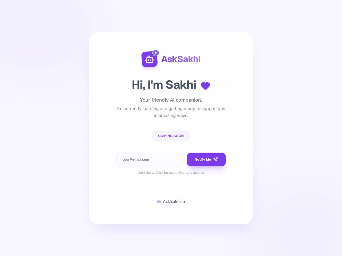 Sleek Coming Soon Page