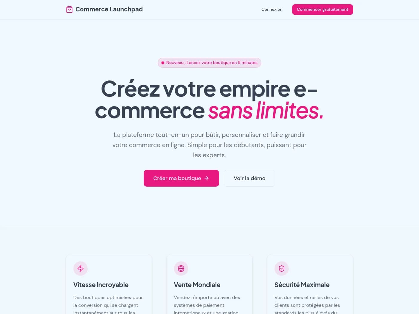 Commerce Launchpad