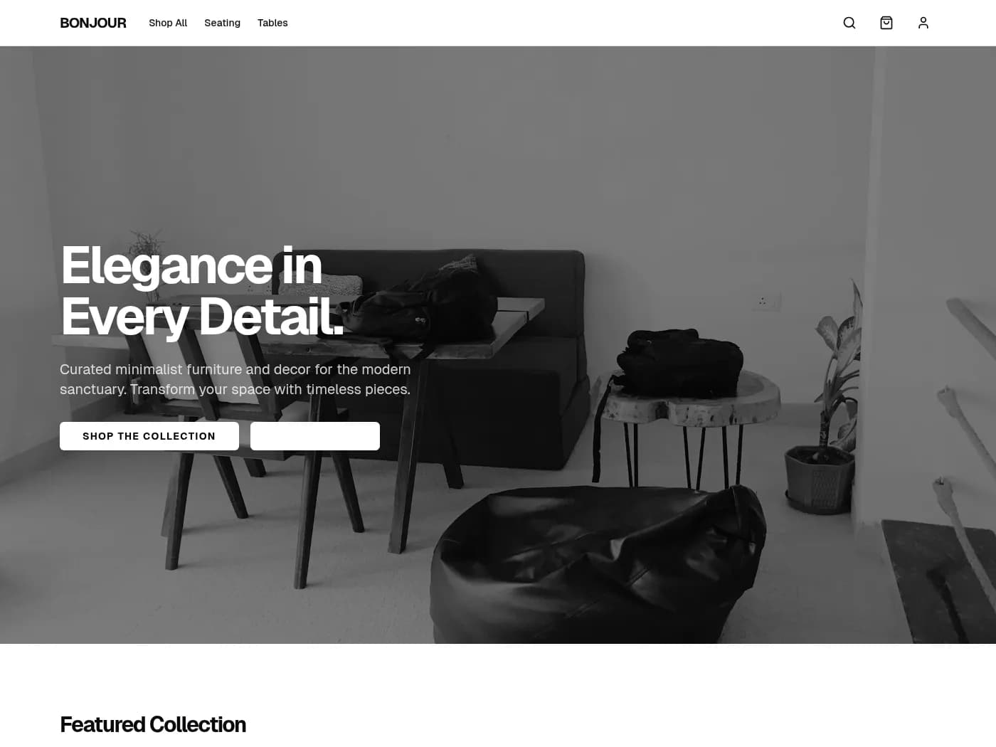 Bonjour Commerce Site