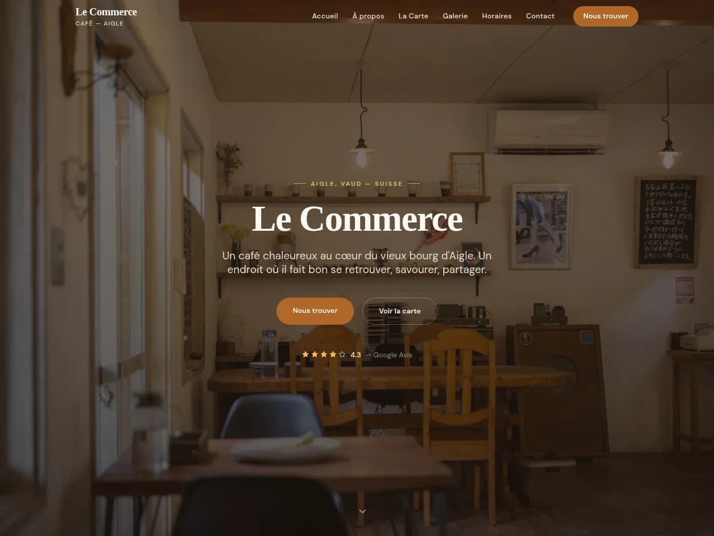 Vitrine Commerçante Web