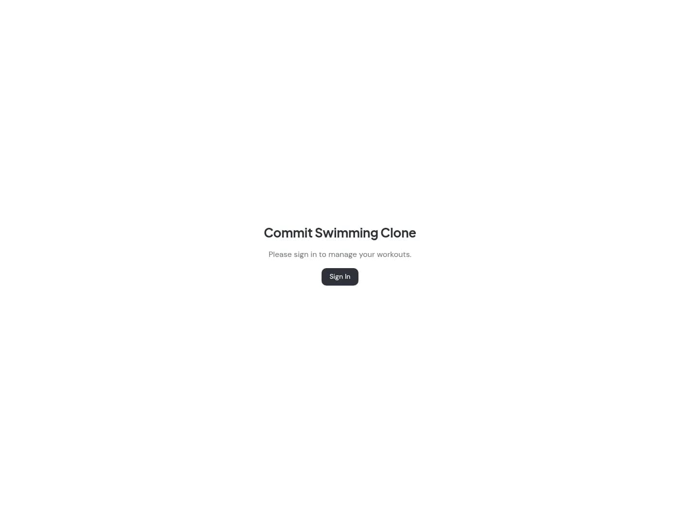 Commit Swim Clone