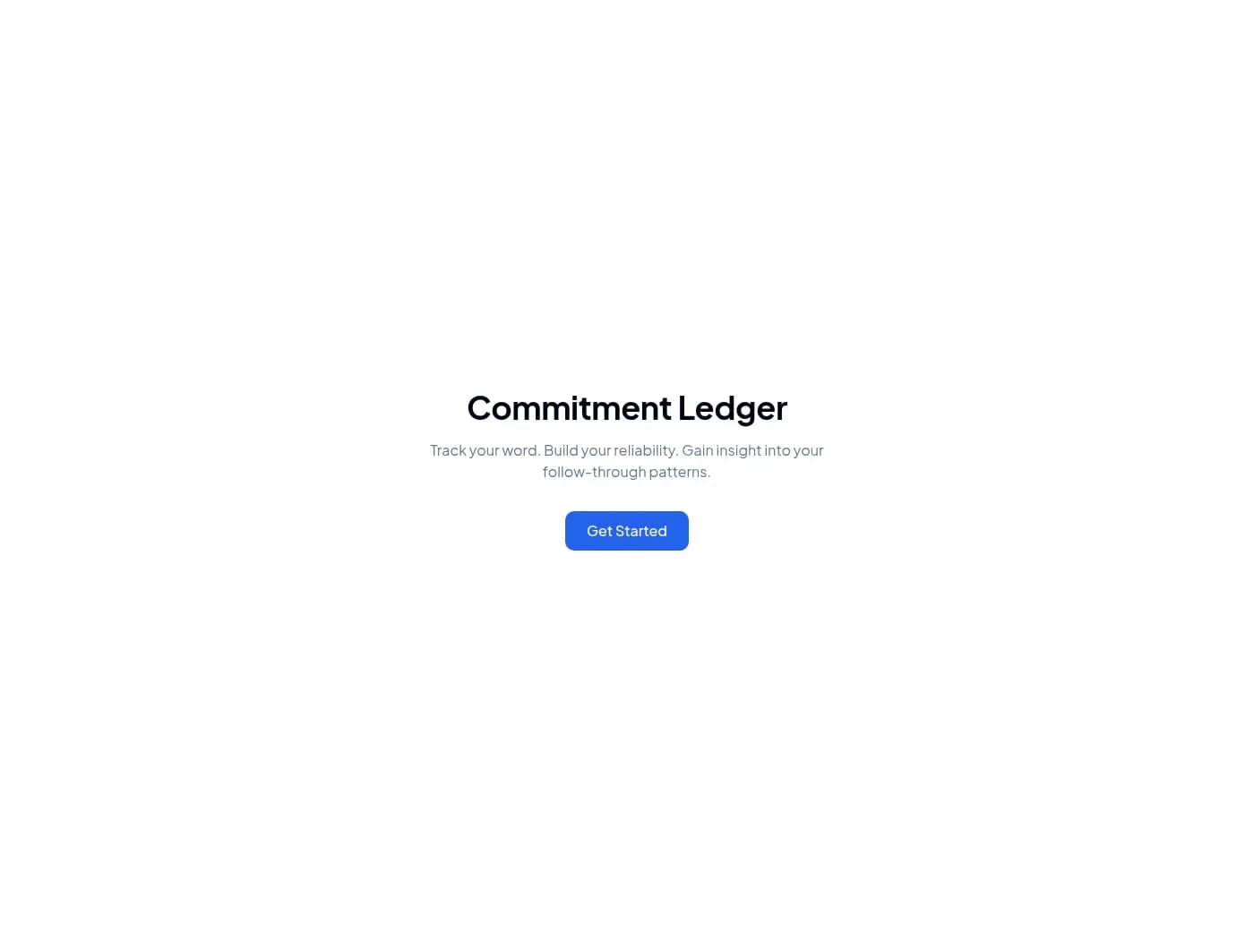 Commitment Ledger