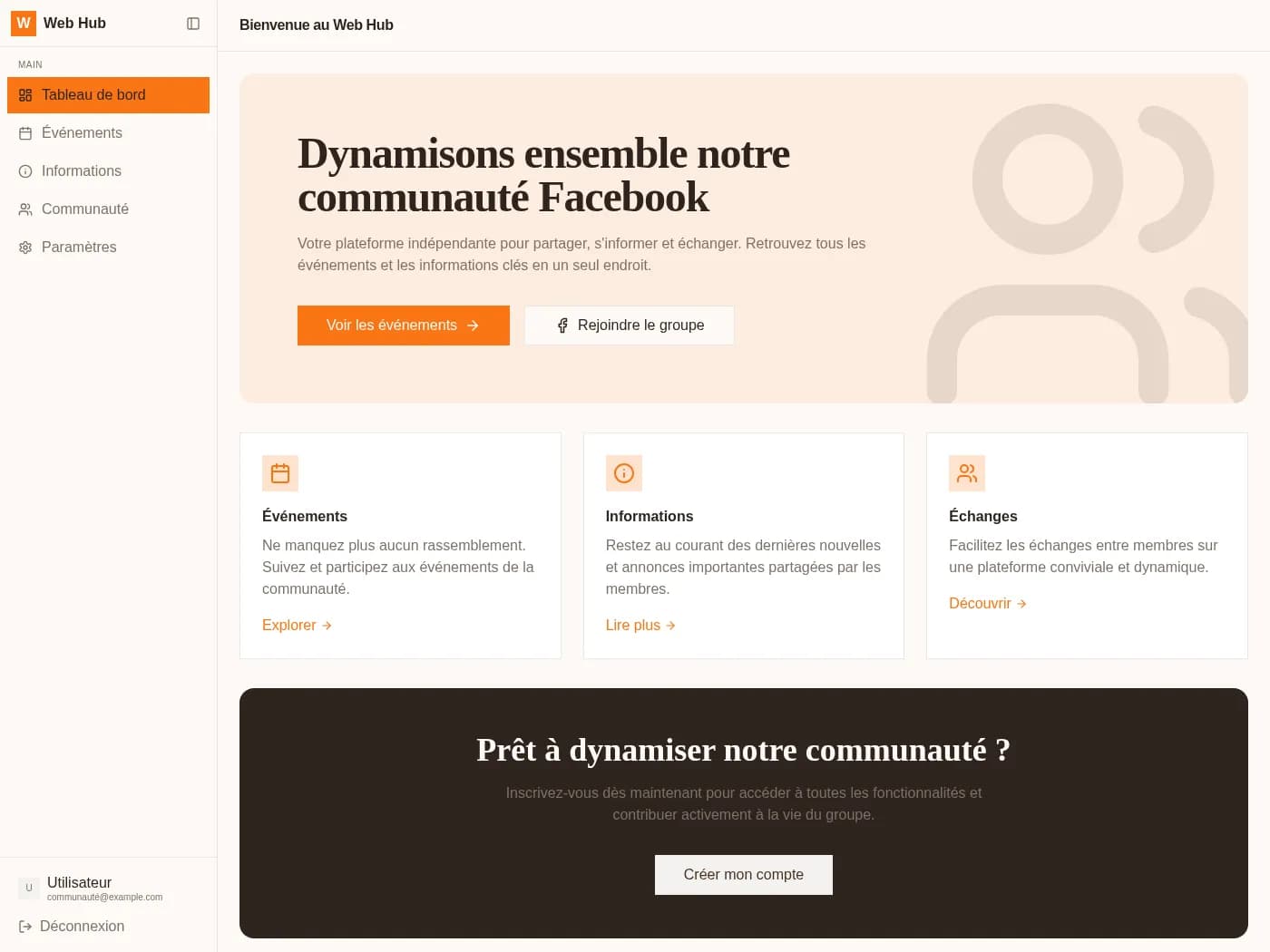 Communauté Web Hub