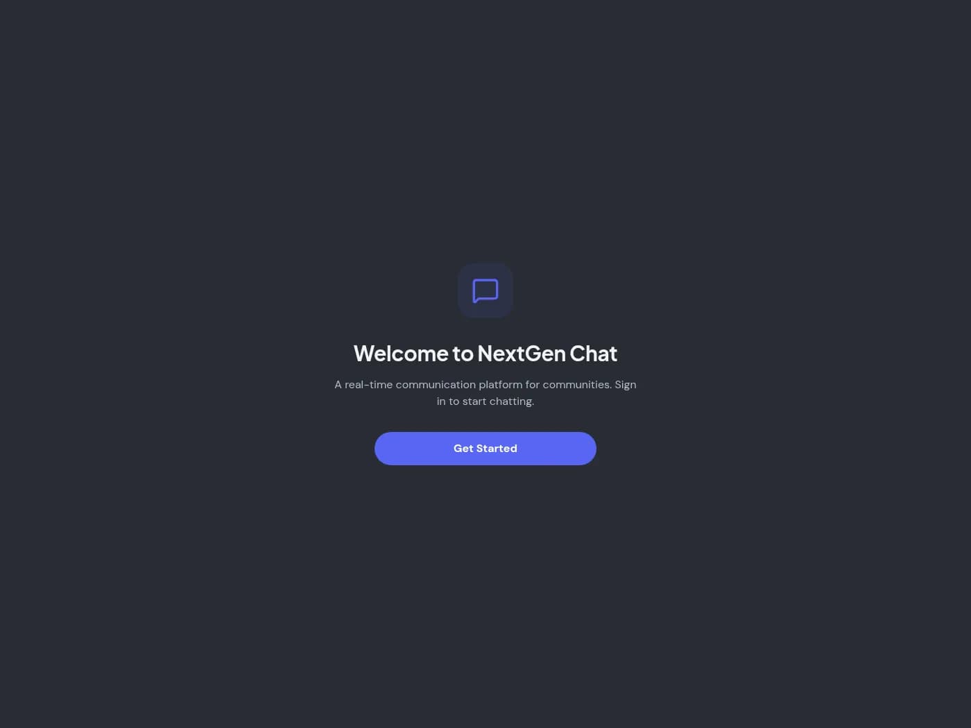 NextGen Chat Platform