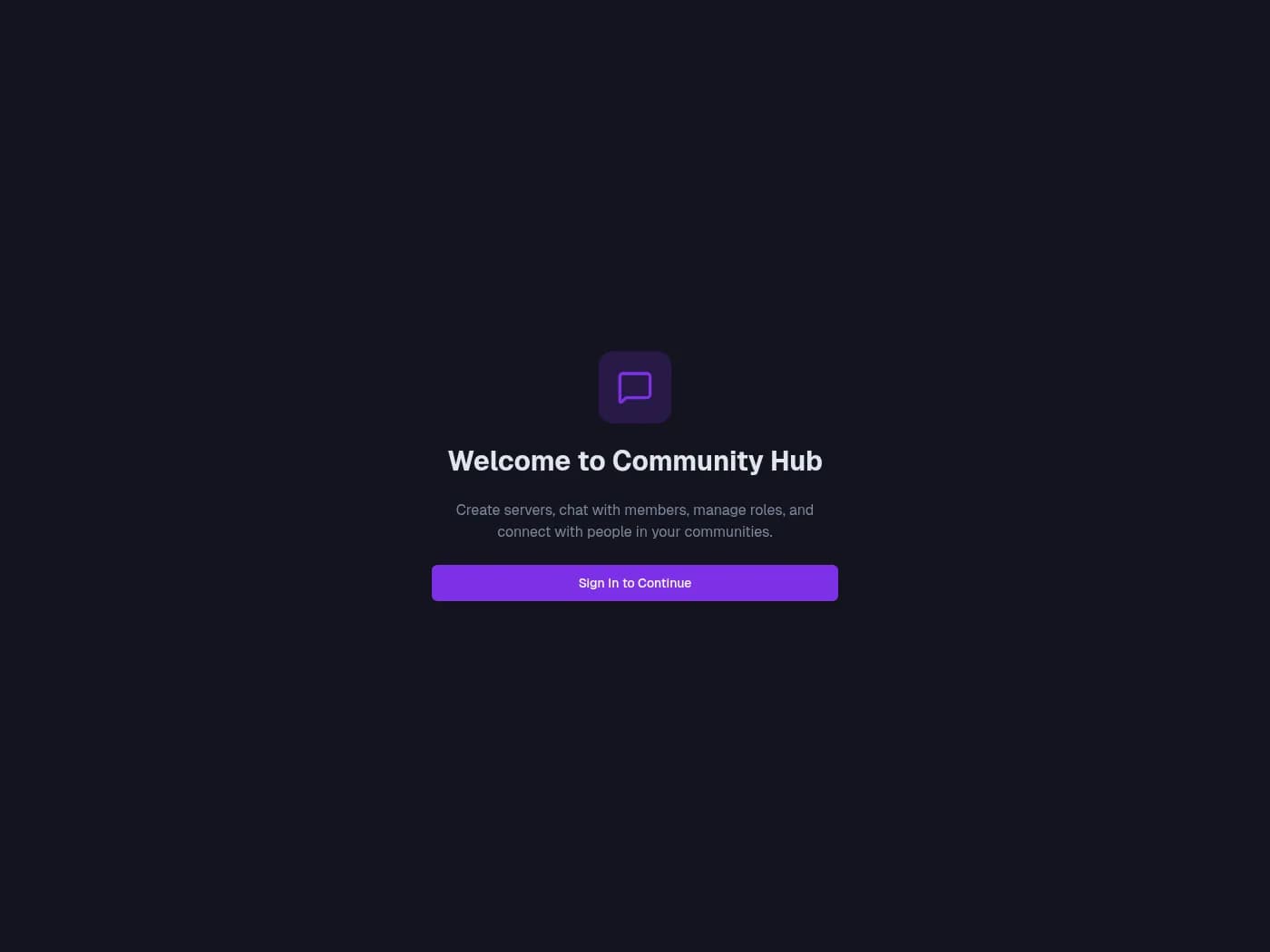 Community Hub Platform