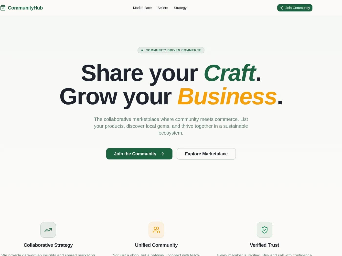 Community Commerce Hub