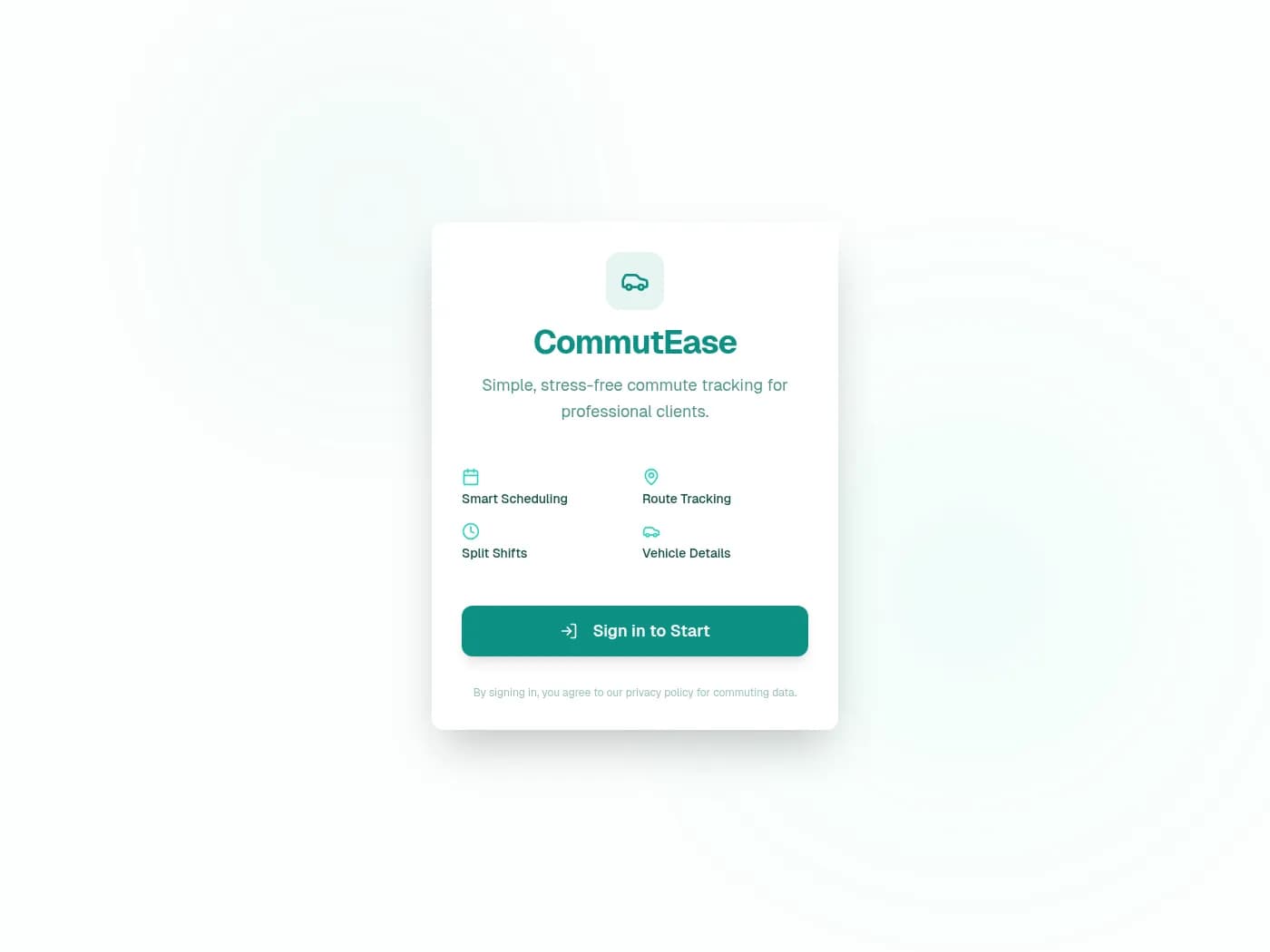 CommutEase Web App