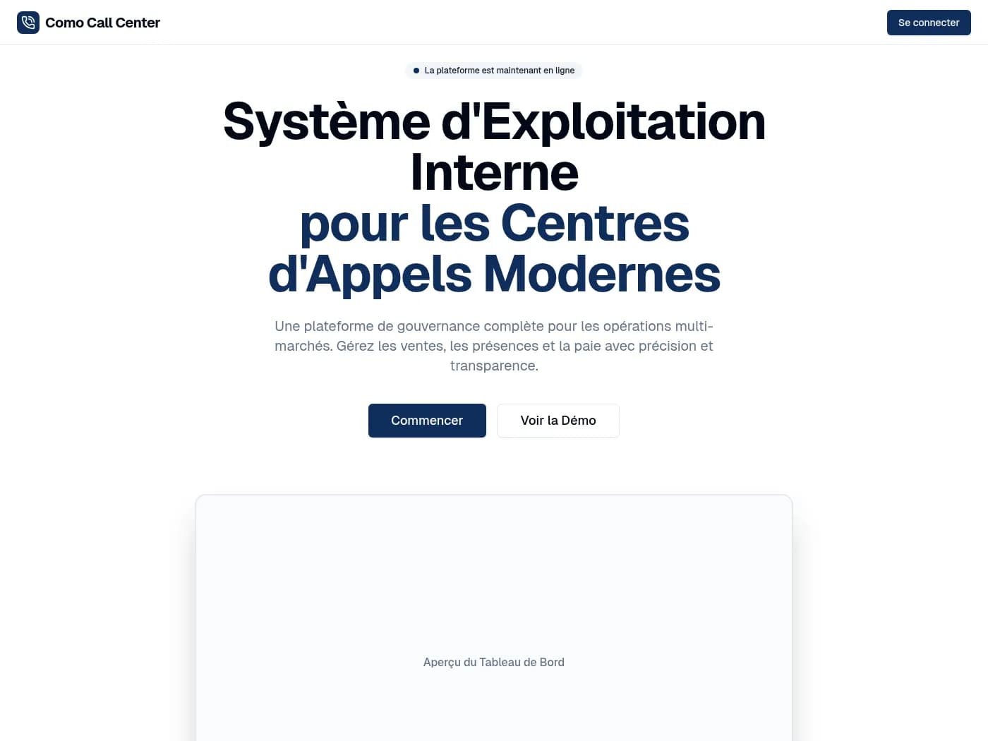 Como Call Center Platform