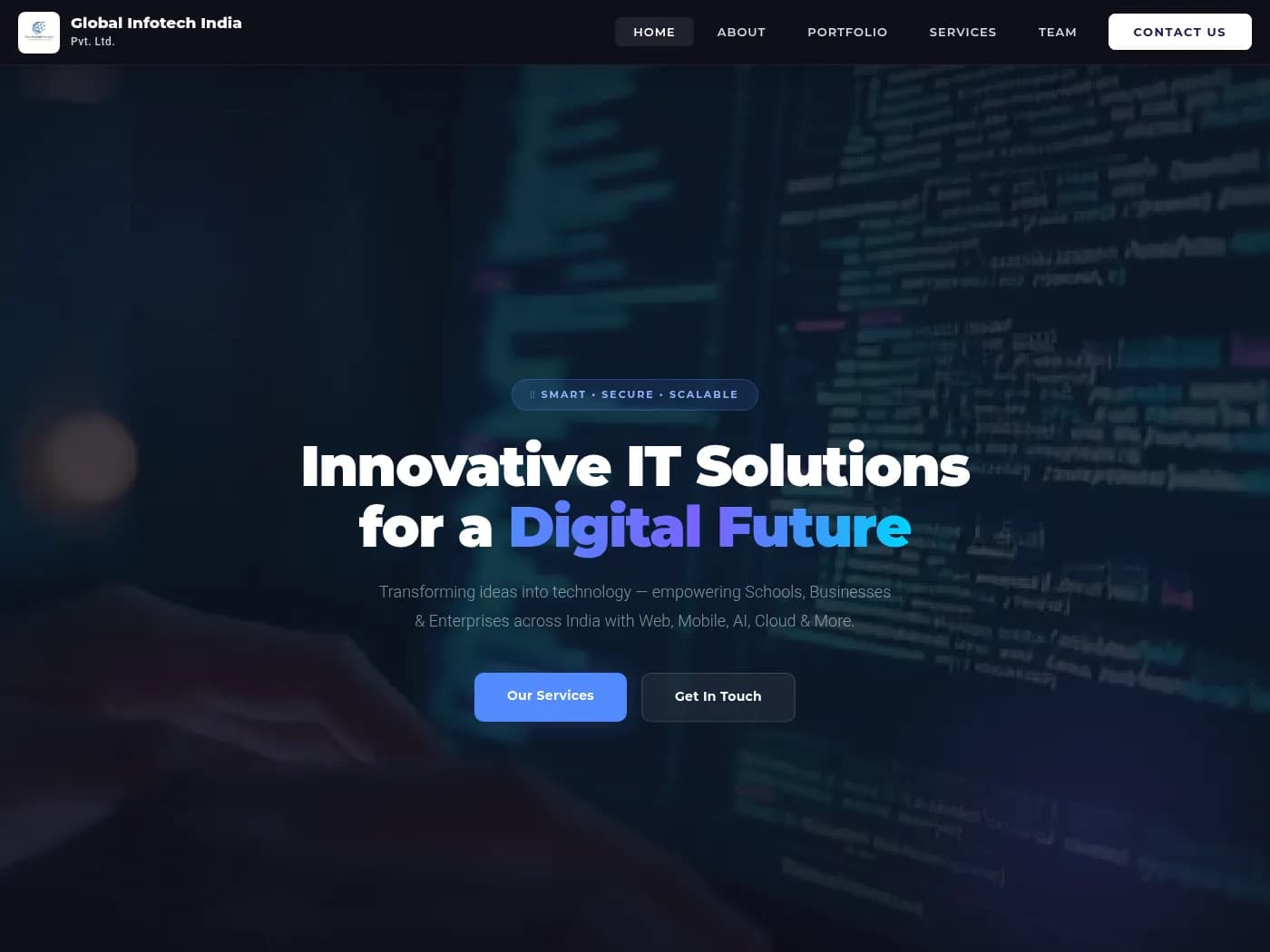 Modern Company Homepage