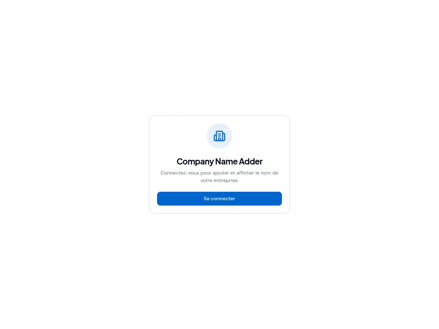 Company Name Adder