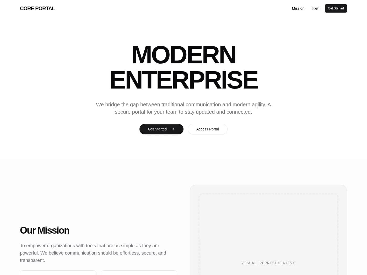 Company Portal Site