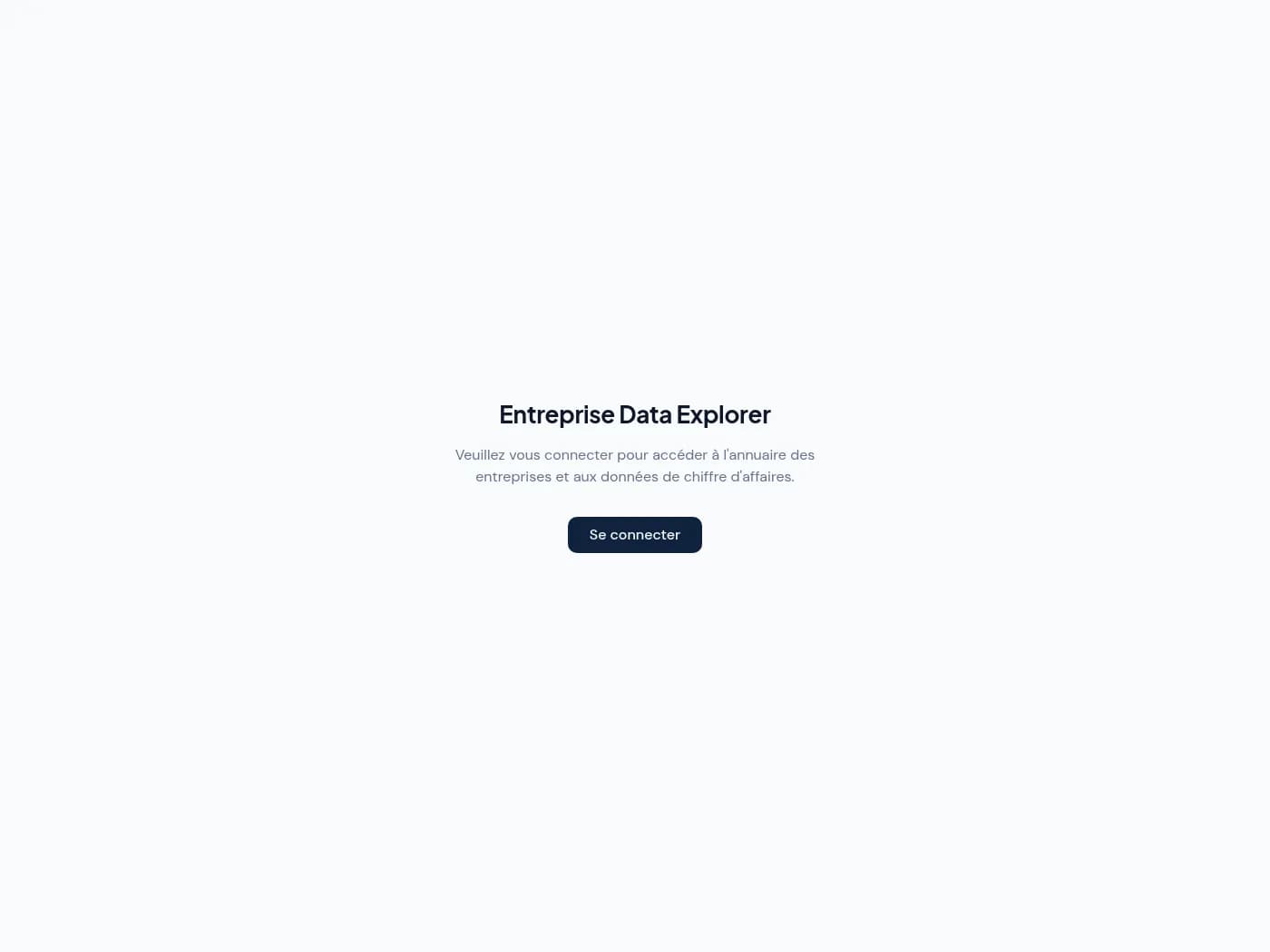 Entreprise Data Explorer