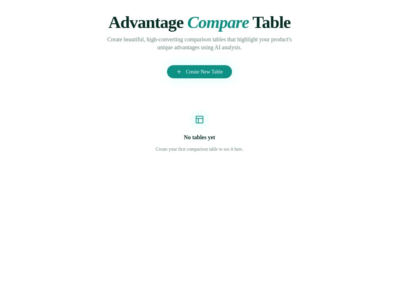 Advantage Compare Table