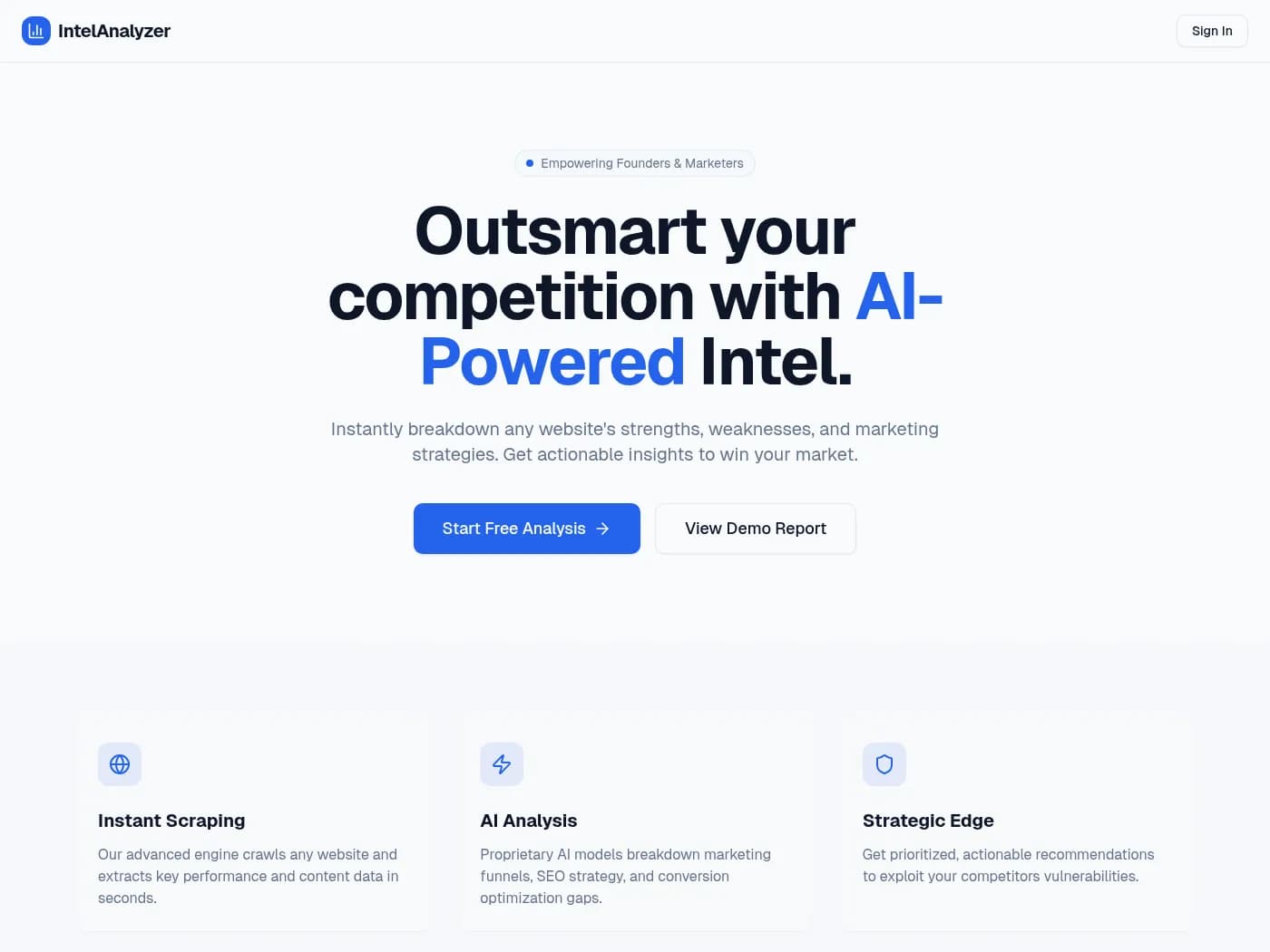 Competitor Intel Analyzer