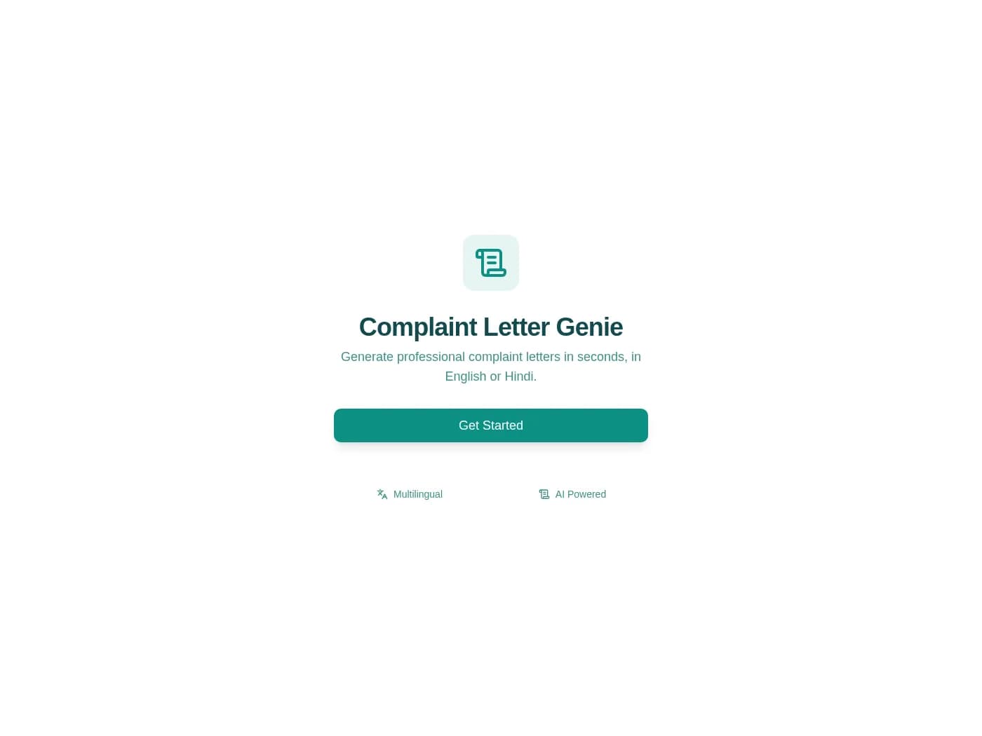 Complaint Letter Genie